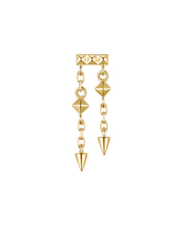 Axl Yellow Gold Bar End Stud – Wildlike